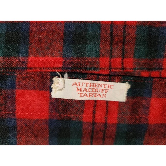 Pendleton | Shirts | Vtg 8s Pendleton Red Plaid Macduff Tartan Wool ...